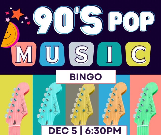 90’s Pop Music BINGO @ Upper Room Brewery - Visit Kearney Nebraska